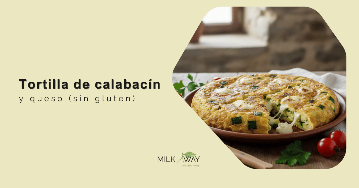 Tortilla de calabacín y queso sin gluten | Receta saludable en Milk ...